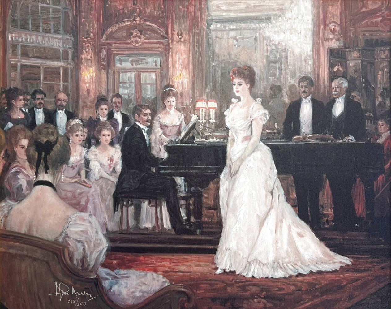 Recital 1992 Framed Lithograph on Canvas 20x24 by Alan Maley - For Sale ...