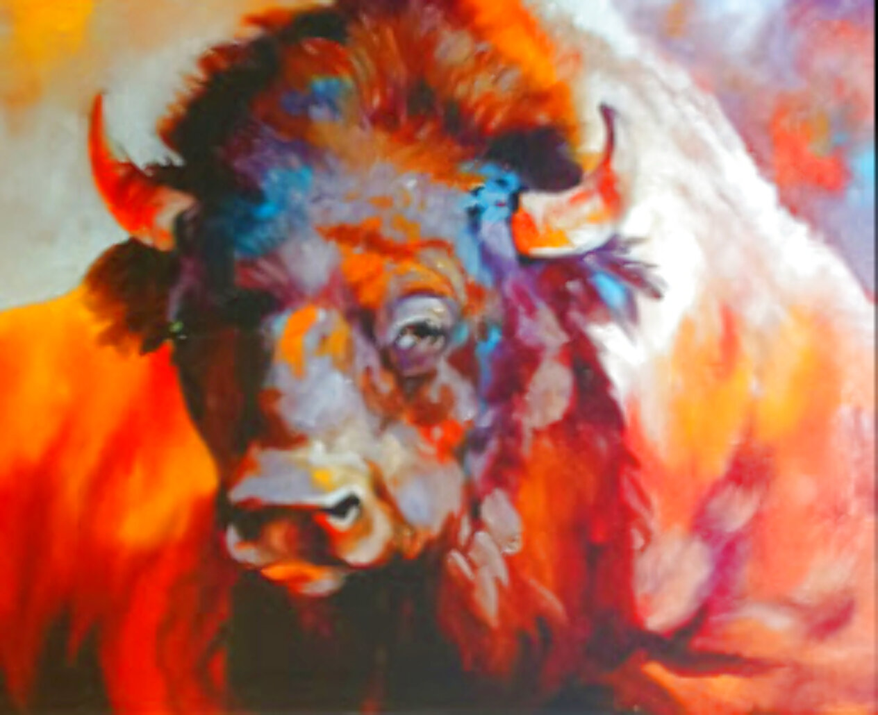 Bull 2010 Limited Edition Giclee on Canvas by Marcia Baldwin - For Sale ...