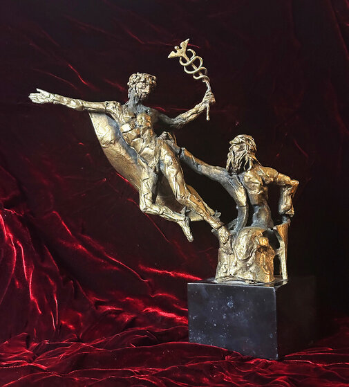 Mercury and Zeus 1968 Bronze Sculpture by Harry Marinsky - For Sale on ...