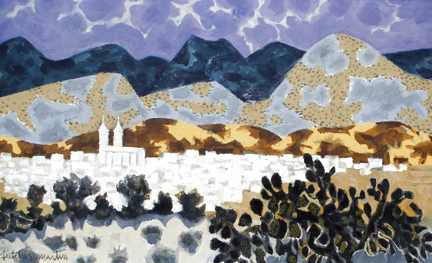 White City Oil on Canvas 45x27 by Fletcher Martin