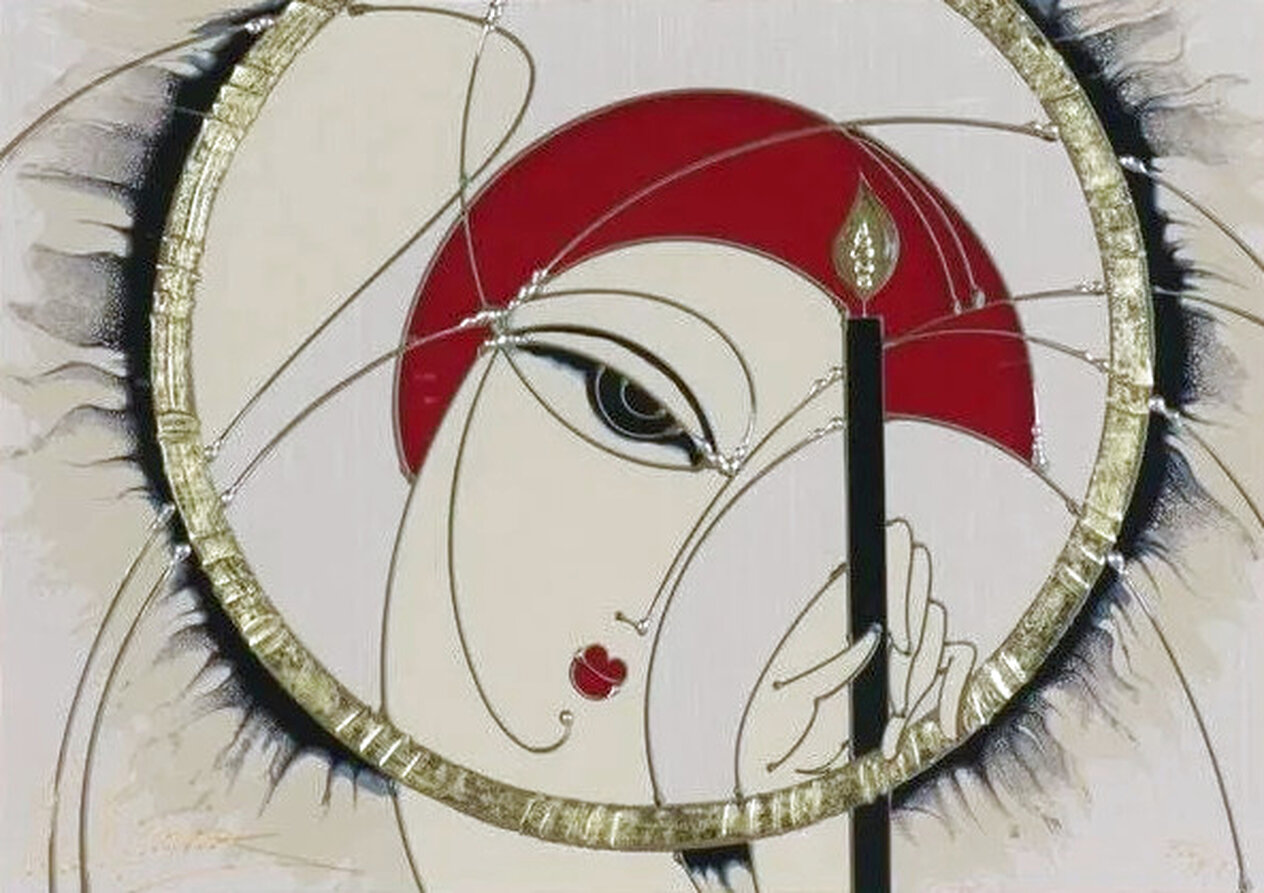 Winters Flame 2012 Limited Edition Embellished Serigraph by Martiros ...