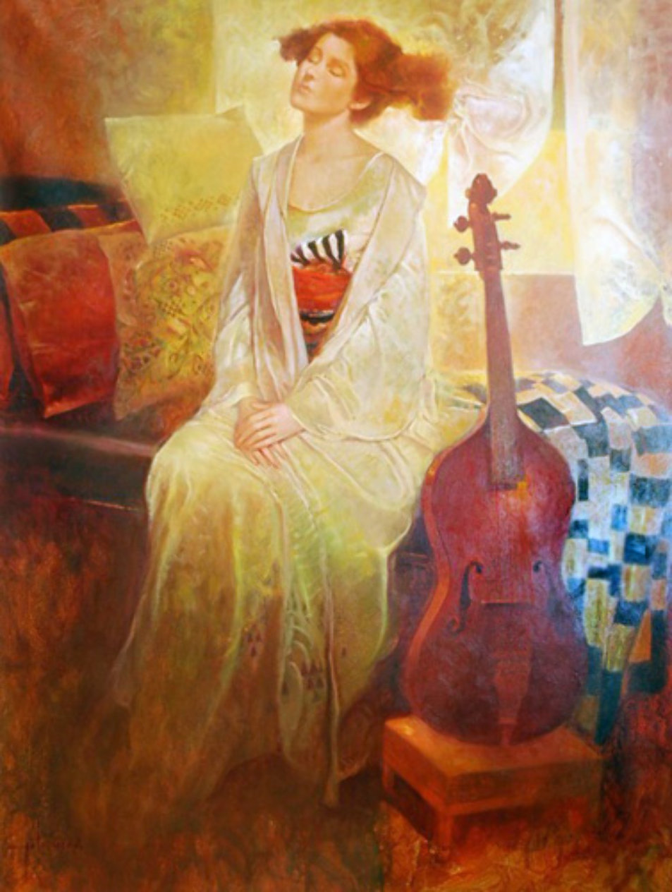 Musas Del Musica 56x46 by Felix Mas - For Sale on Art Brokerage