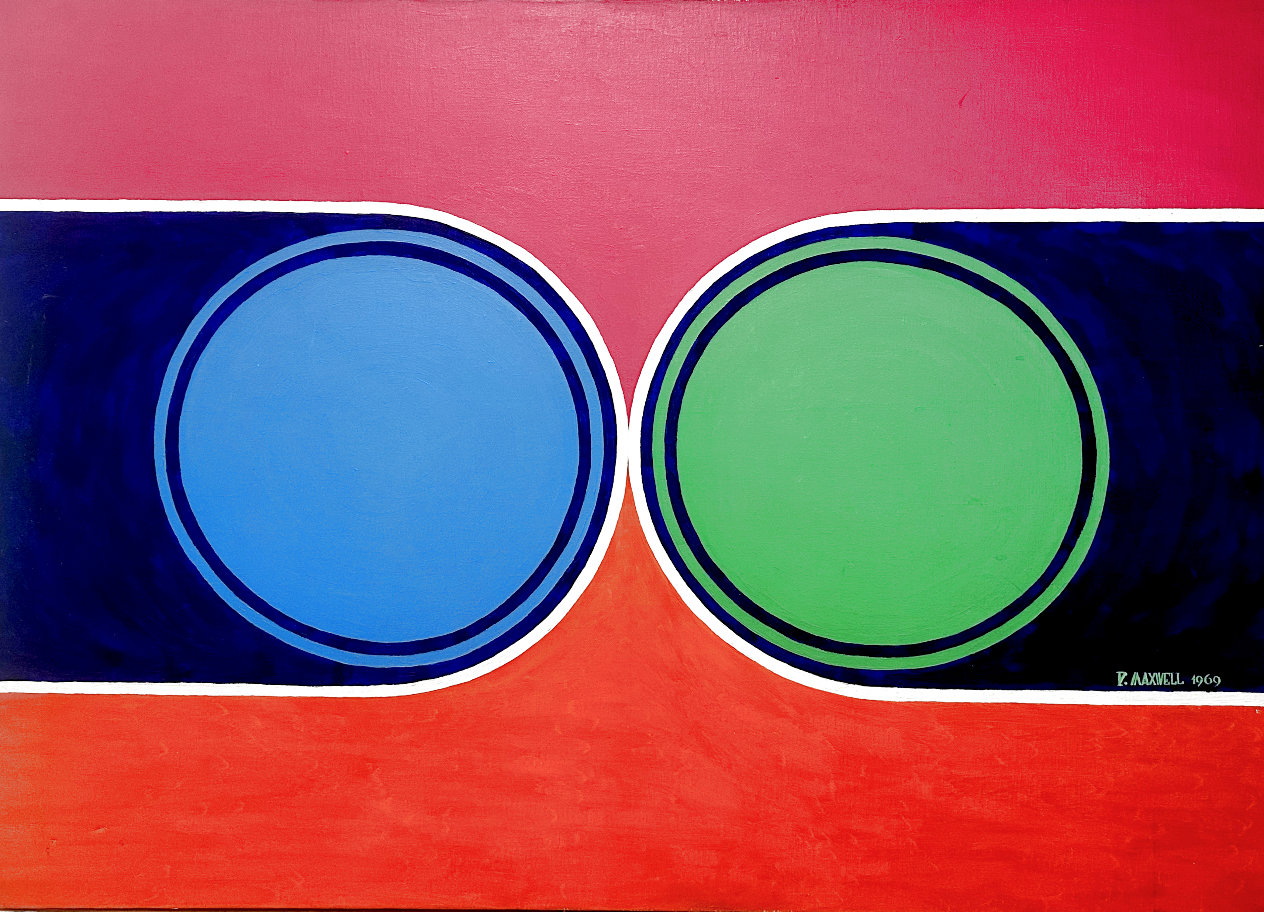 Untitled Abstract 1969 Oil on Canvas by Paul Maxwell - For Sale on Art ...