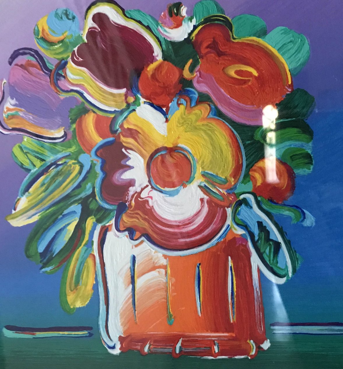 Abstract Flowers 1 2011 by Peter Max - For Sale on Art Brokerage