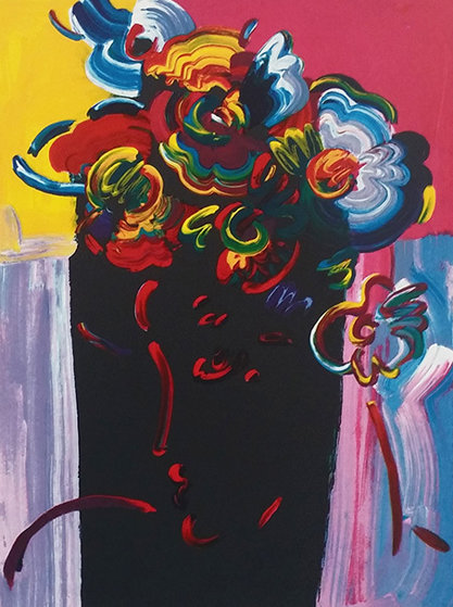 Statue of Liberty (Light Orange / Yellow) 1980 by Peter Max