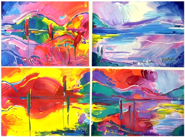 Facing Waves (Vintage) 1973 by Peter Max