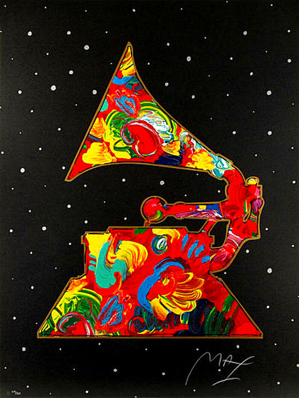 Midnight Profile 1988 Serigraph 40x28 by Peter Max