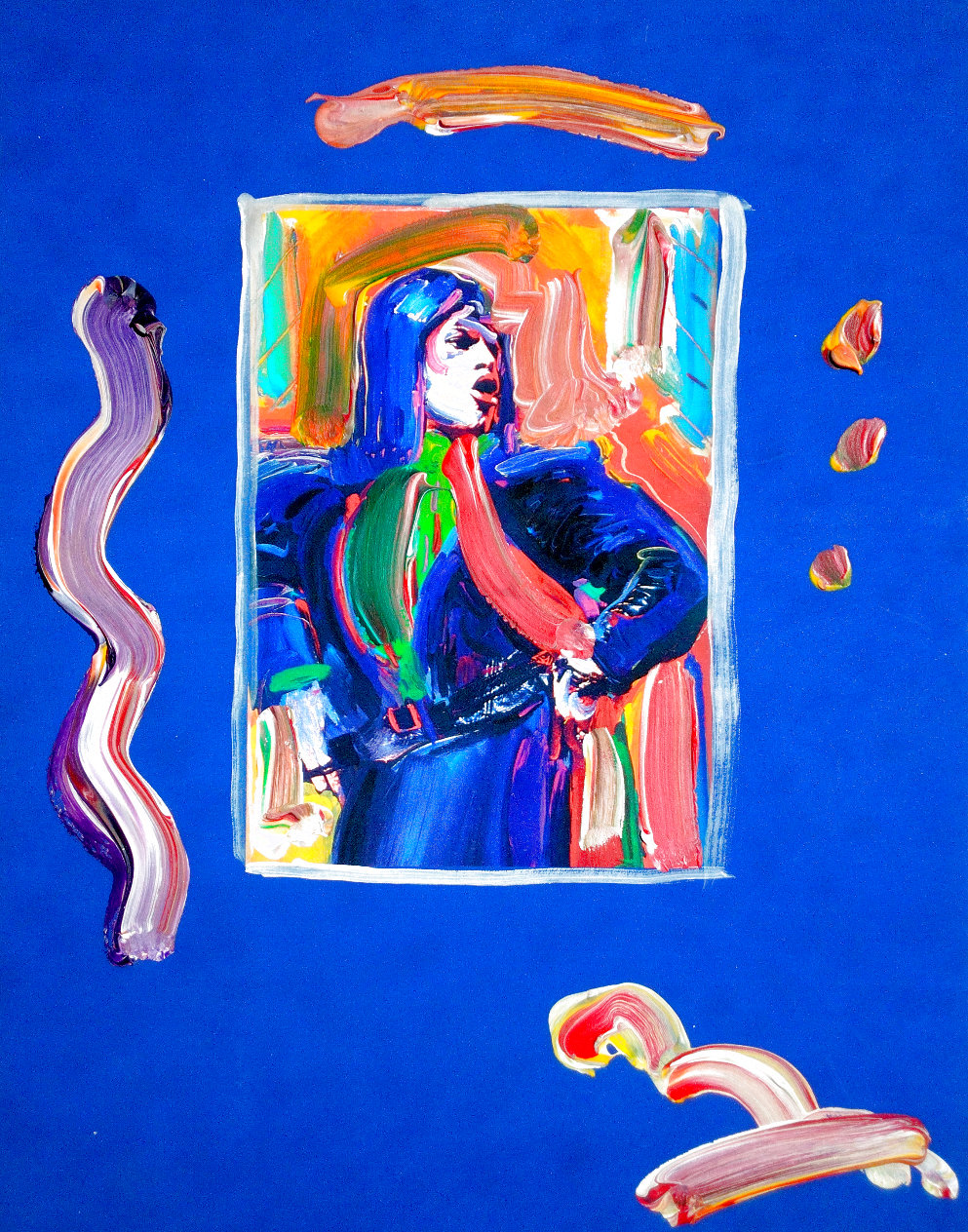 Jagger Unique 2009 Mixed Media by Peter Max - For Sale on Art Brokerage