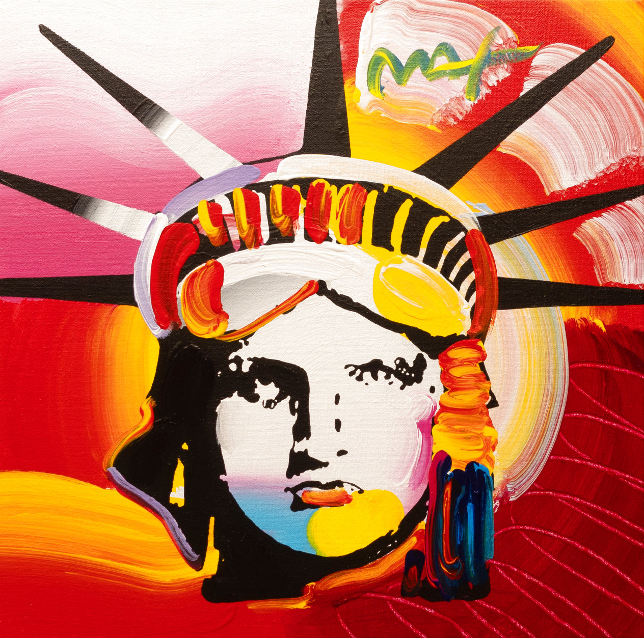 Liberty Head Ver. III #2 2011 Acrylic on Canvas by Peter Max - For Sale ...