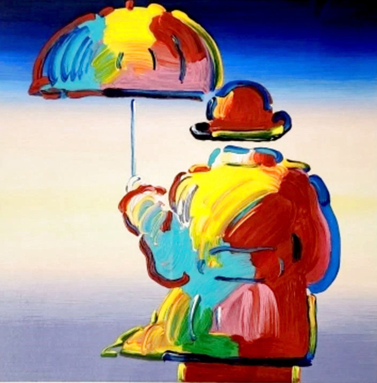 Umbrella Man 2010 Limited Edition Serigraph by Peter Max - For Sale on ...