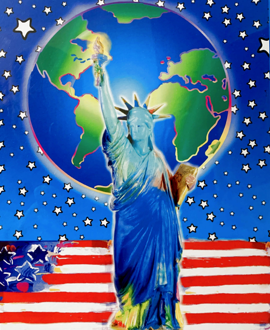 Peace on Earth 2002 Limited Edition Lithograph by Peter Max - For Sale ...