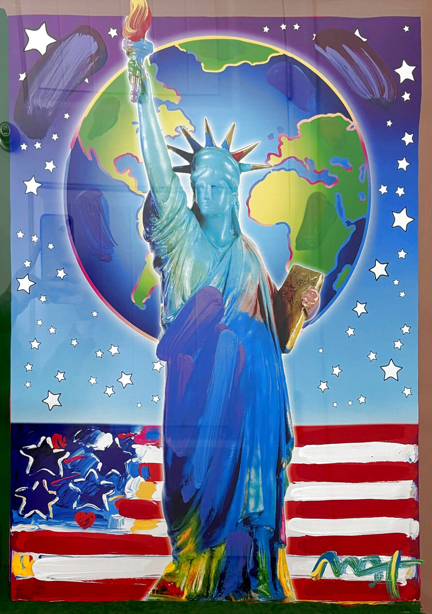 Peace on Earth Unique 2001 Framed Mixed Media by Peter Max - For Sale on Art Brokerage