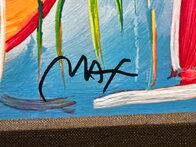 Rainbow Umbrella Man in Reeds 2018 Limited Edition Serigraph by Peter ...