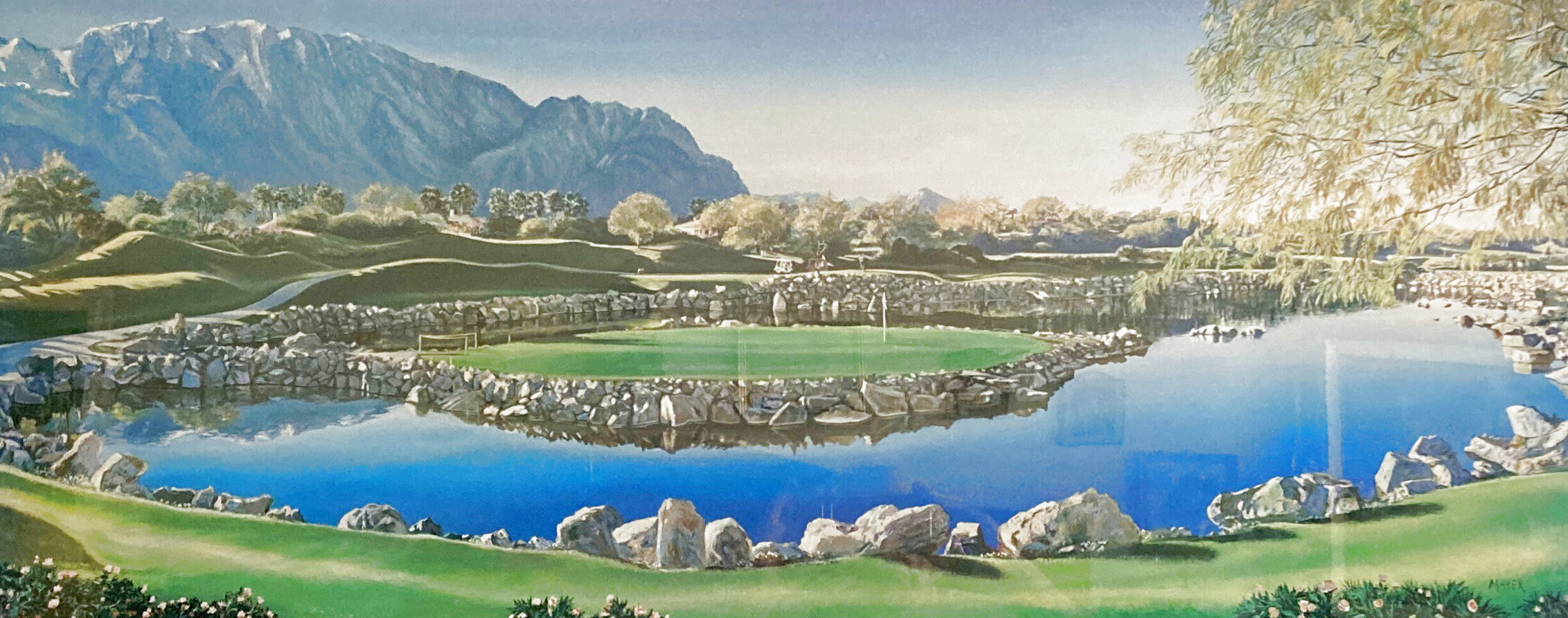 PGA West: 17th Hole 1995 Limited Edition Lithograph by Ruth Mayer - For ...