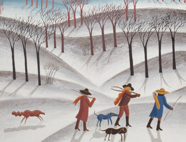 Fox Hunters 1978 Serigraph 29x35 by Thomas Frederick McKnight - For ...