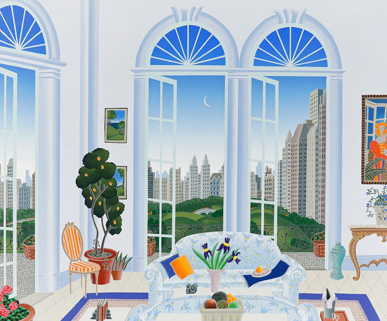 Columbus Circle 1999 Limited Edition Silkscreen by Thomas Frederick ...
