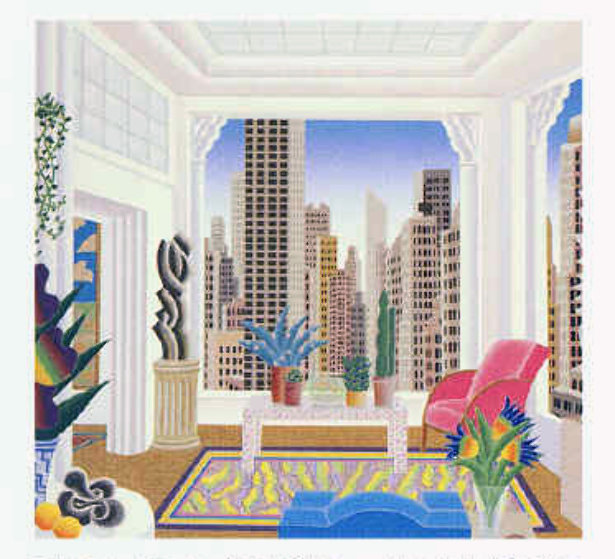 Art Deco Room, 34.5x38, serigraph on paper, by Thomas Frederick ...