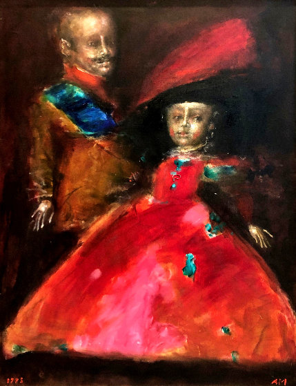 Double Portrait 1995 Oil on Canvas 34x25 by Andrei Medvedev - For Sale ...