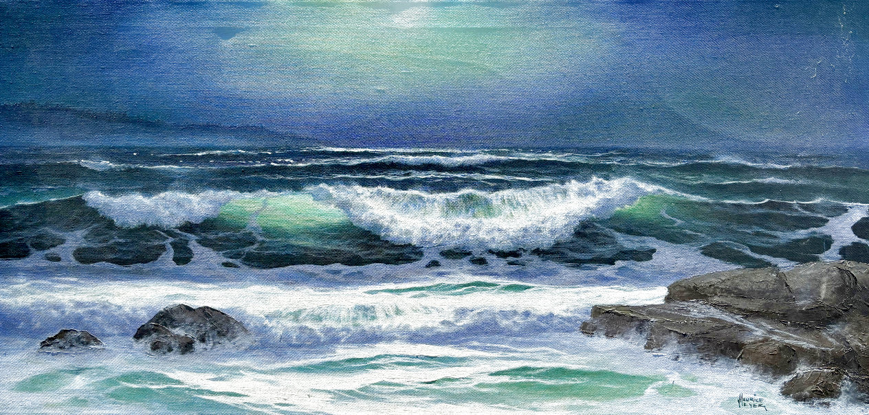 Untitled Seascape Oil on Canvas by Maurice Meyer - For Sale on Art ...