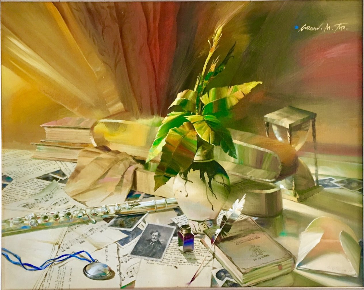 Untitled Painting 1990 30x36 by Michael Gorban - For Sale on Art Brokerage