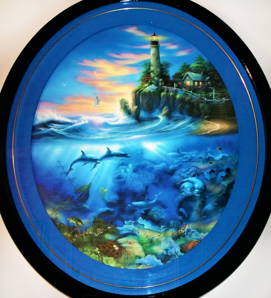 david miller prints, lighthouse, dolphins, sea life by David Miller ...