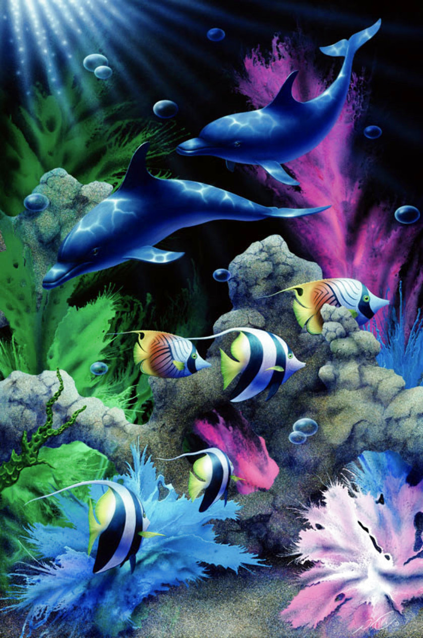Enchanted Waters 1991 Limited Edition Serigraph by David Miller - For ...