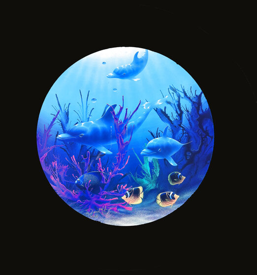 Heavenly Waters 1995 Framed Limited Edition Mixed Media 18x18 by David ...