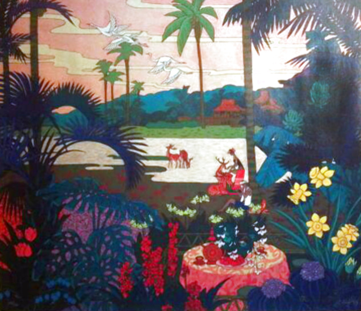 Chinese Village 2009 Giclee on Canvas 26x30 by Zu Ming Ho - For Sale on ...