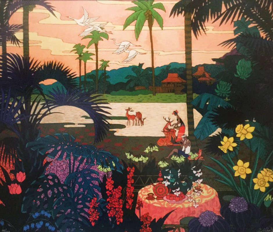 Park West Artist: Zu Ming Ho Chinese Contemporary Artist Paintings ...