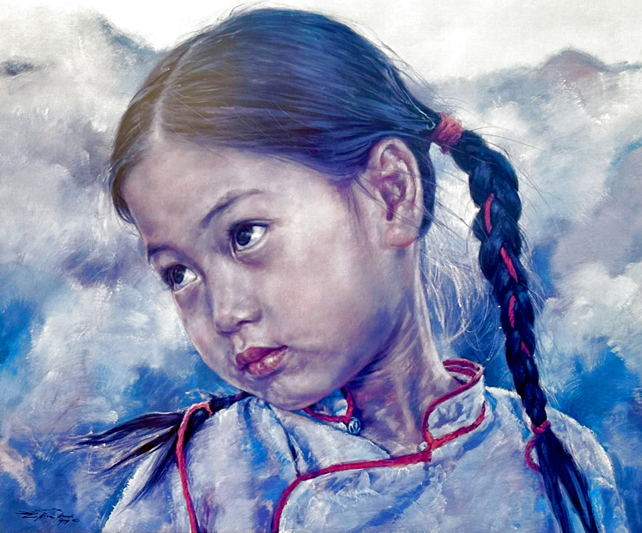 Little Fishgirl 1979 Limited Edition Lithograph by Wai Ming - For Sale on Art Brokerage