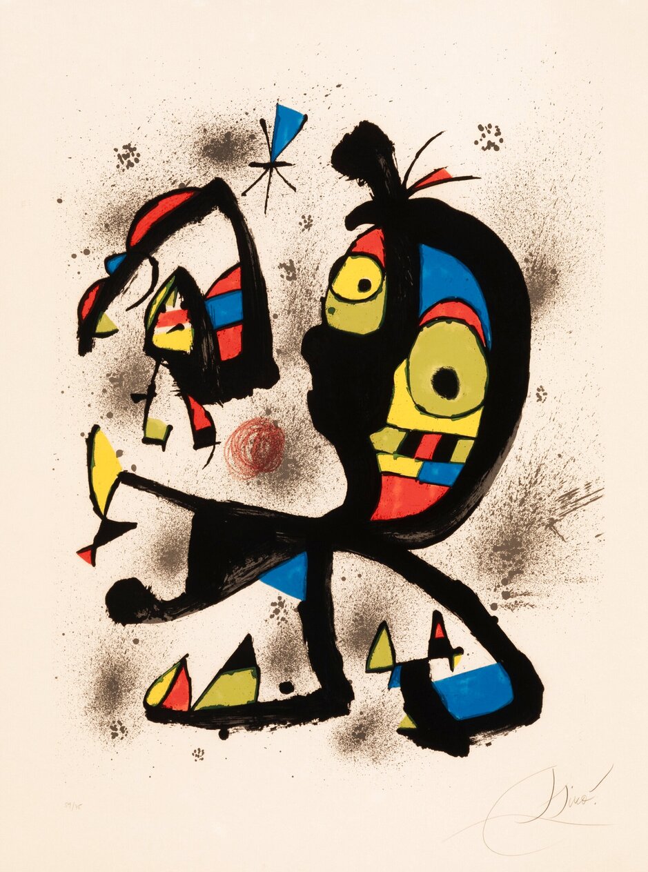 Affiche Pour l'Exposition, Joan Miro, Obra Grafica 1980 Limited Edition ...