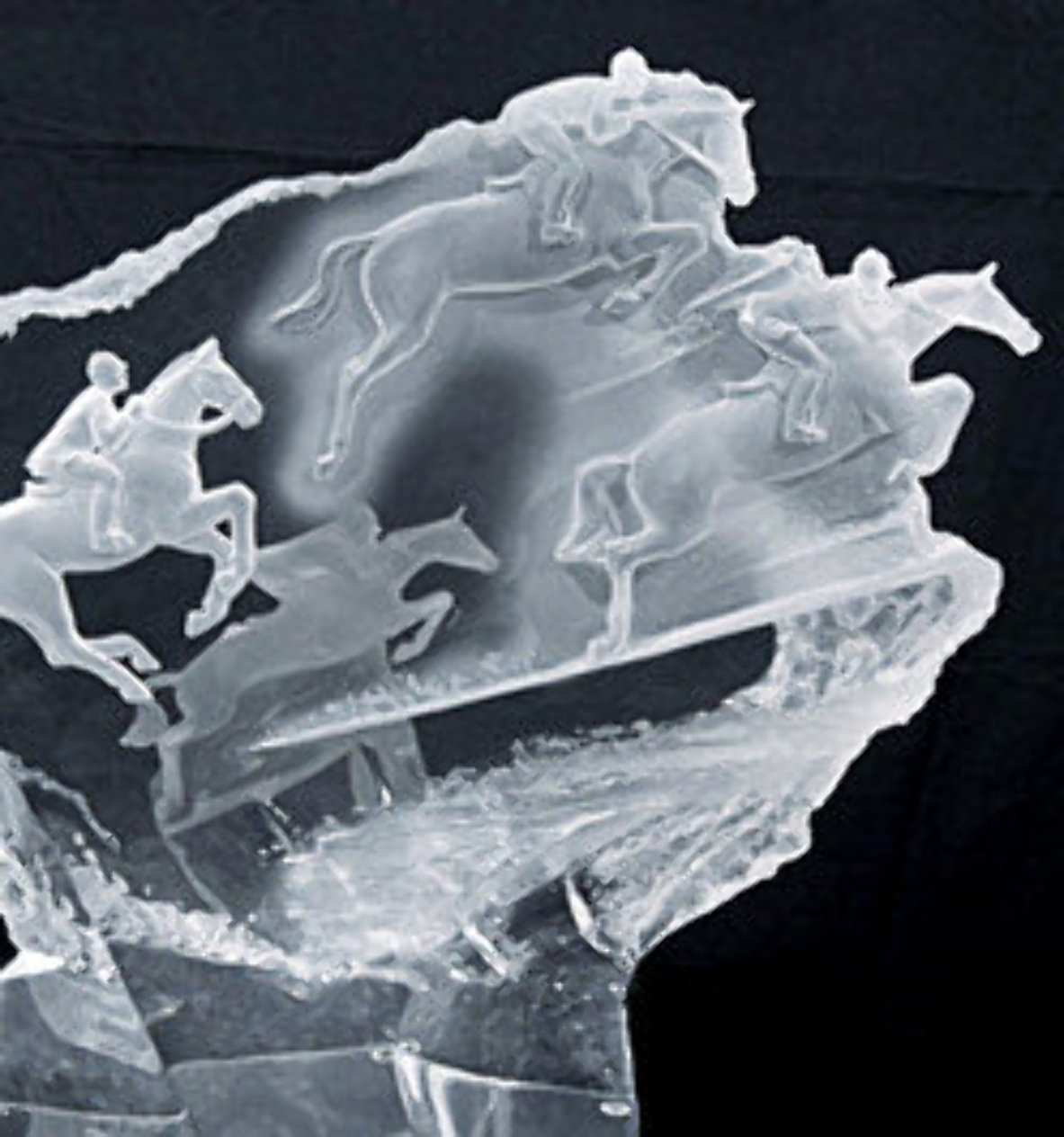 Equestrian Acrylic Sculpture, 1996 by Misha Frid - For Sale on Art ...