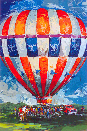 wayland moore ,hot air balloon ,print by Wayland Moore - For Sale on ...
