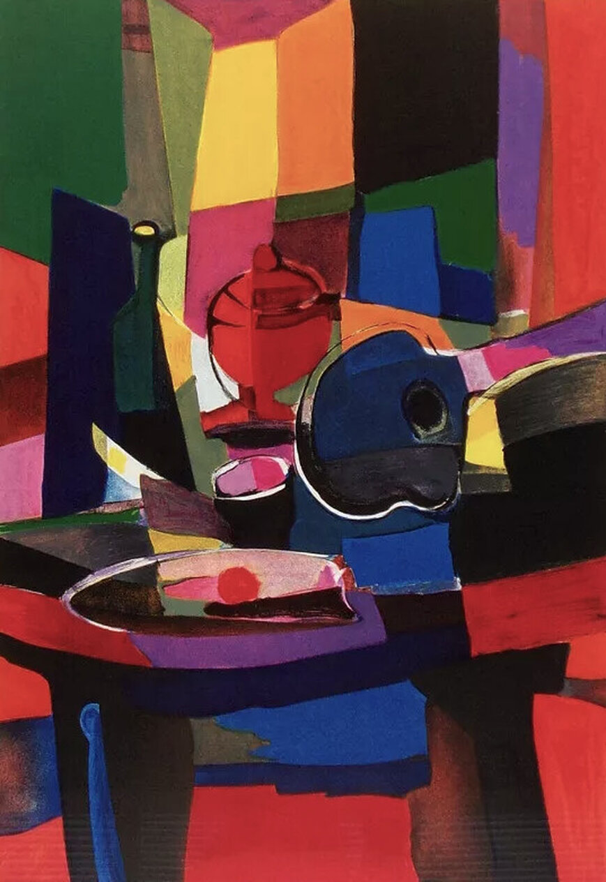 Le Flacon Rouge EA Limited Edition Lithograph by Marcel Mouly - For ...