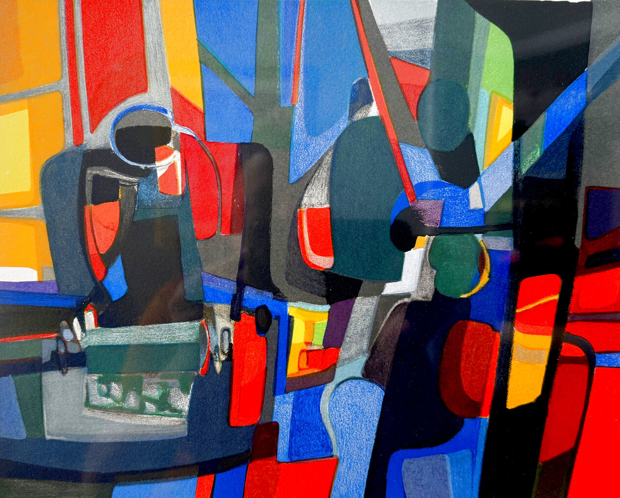 Les Lithographes 2002 Framed Limited Edition Lithograph 10x12 by Marcel ...