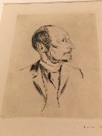 Albert Kollman , Drypoint Etching , portrait by edvard munch by Edvard ...