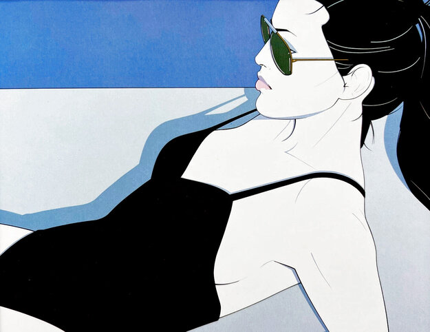 Shades 1982 Framed Limited Edition Serigraph 25x30 by Patrick Nagel ...