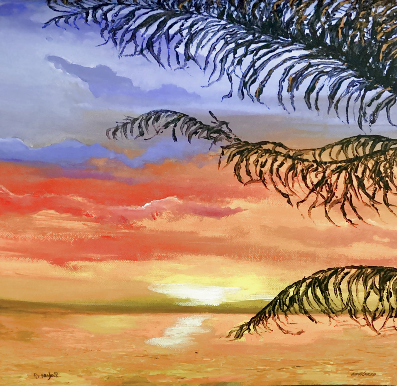 Serene Sunset 2021 Limited Edition Giclee by David Najar - For Sale on ...