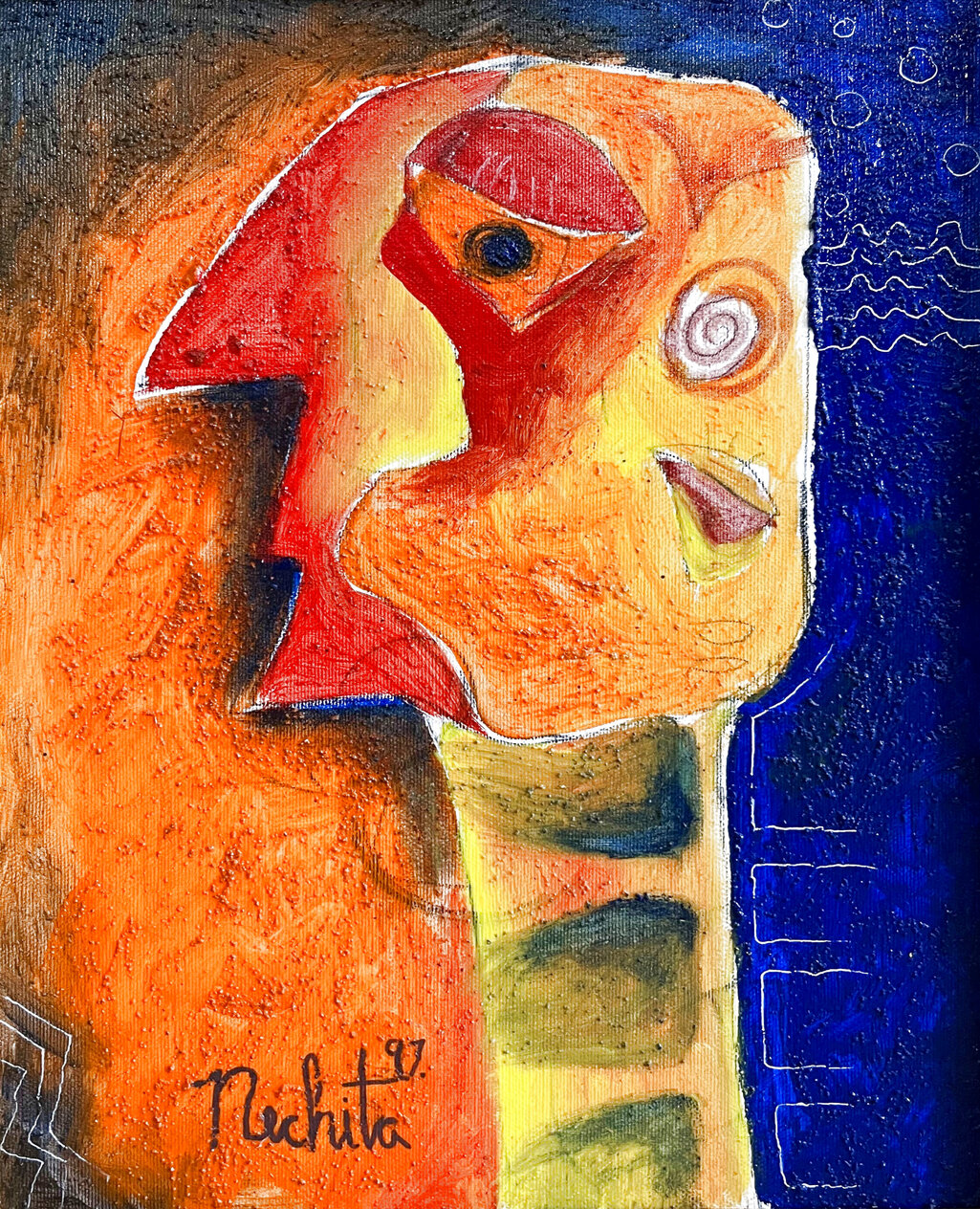 Stand Dust 1997 Oil on Canvas by Alexandra Nechita - For Sale on Art ...