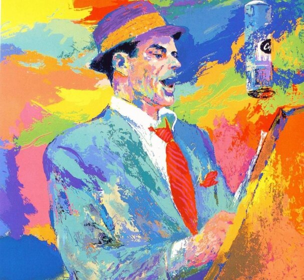 Frank Sinatra Duets 1994 Limited Edition Serigraph by LeRoy Neiman ...