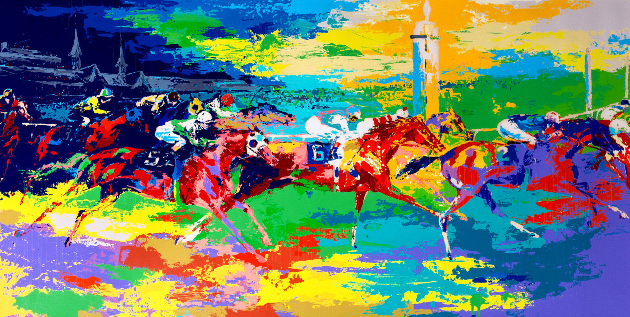 Kentucky Derby 1979 Serigraph 21x43 by LeRoy Neiman - For Sale on Art ...