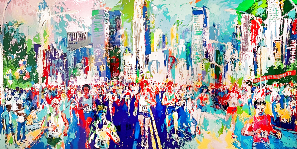 LeRoy Neiman , New York City Marathon, print by LeRoy Neiman