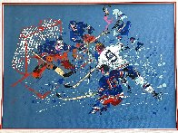 Blue Hockey AP 1972 Serigraph 24x28 by LeRoy Neiman - For Sale on Art ...