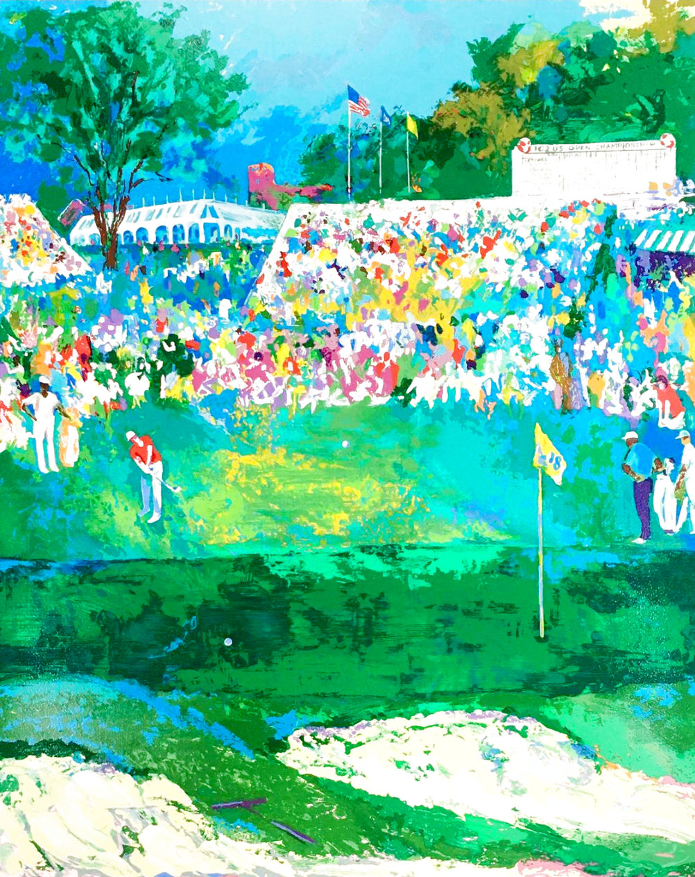 Bethpage Black Course US Open 2002 Serigraph 40x32 by LeRoy Neiman ...