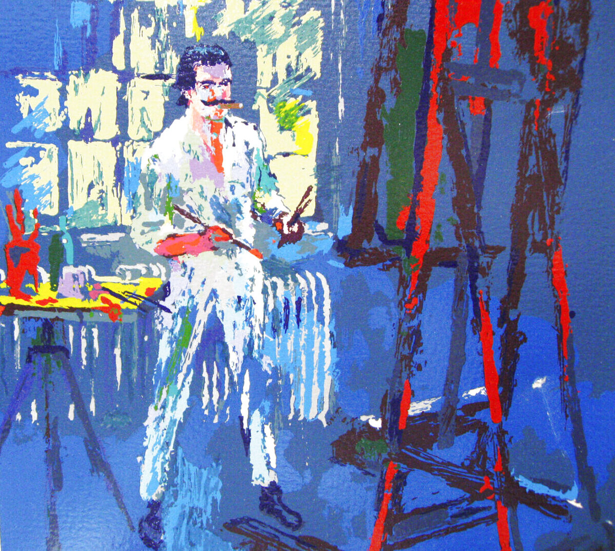 Self Portrait Limited Edition Serigraph by LeRoy Neiman - For Sale on ...