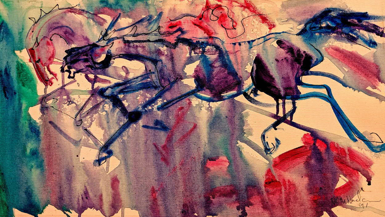 Untitled Painting 1991 Abstract by Neith Nevelson