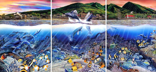 Lahaina Rhythms Land and Sea 1987 Marine Life by Robert Lyn Nelson ...