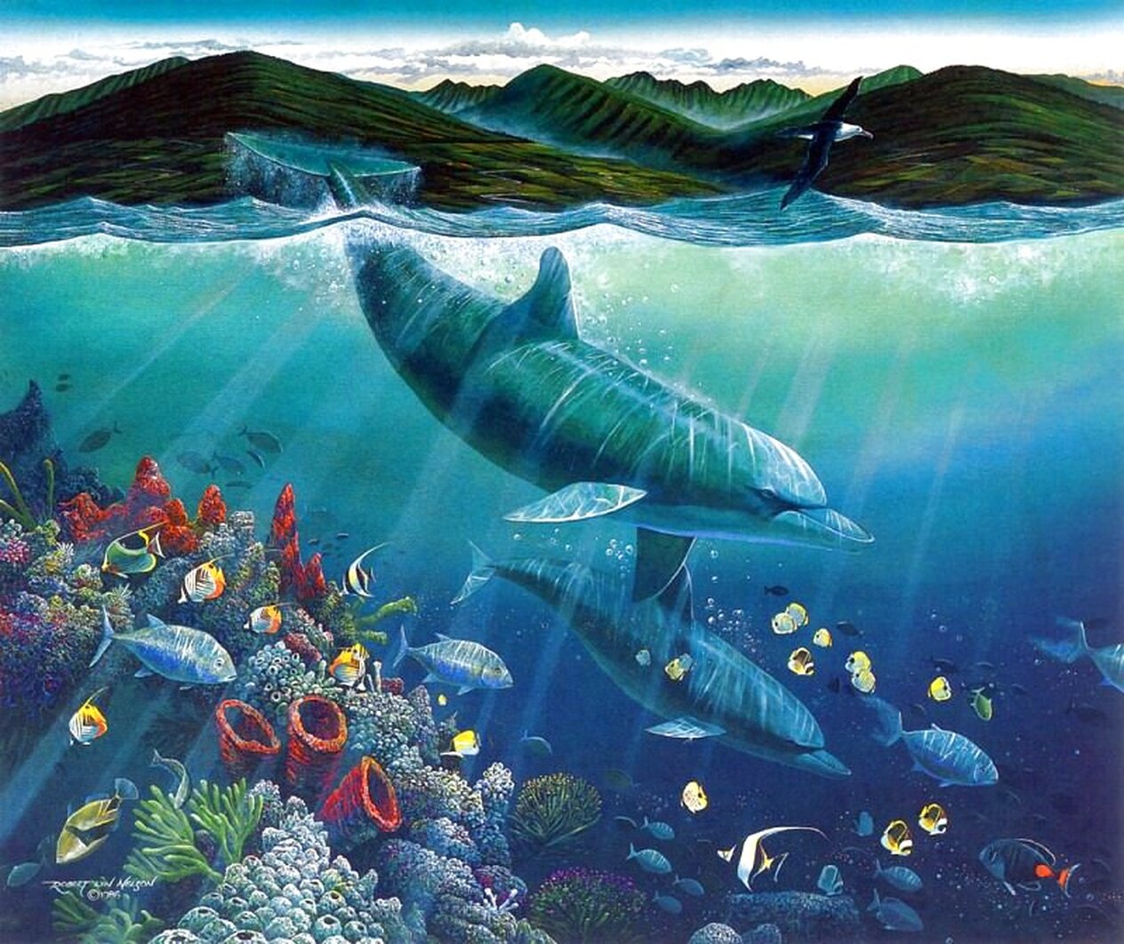 Lahaina Seaflight 1987 by Robert Lyn Nelson - For Sale on Art Brokerage