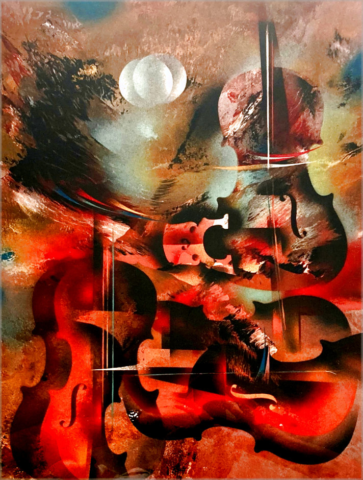 Mexican Artist Leonardo Nierman Paintings And Sculpture For Sale - 49 ...