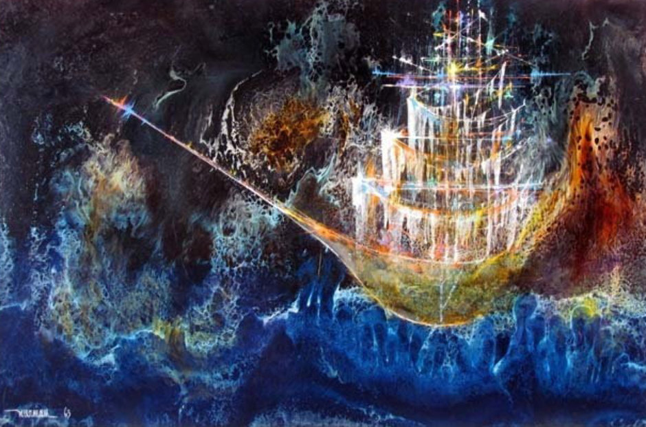 Mexican Artist Leonardo Nierman Paintings And Sculpture For Sale - 49 ...